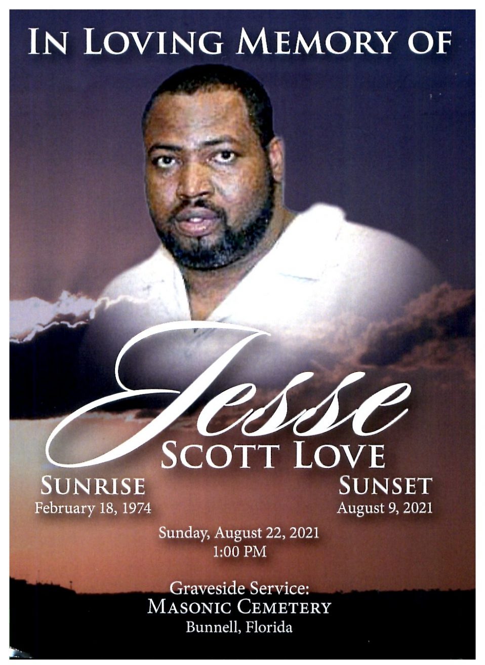 Jesse Scott Love – Mitchell's Funeral Home