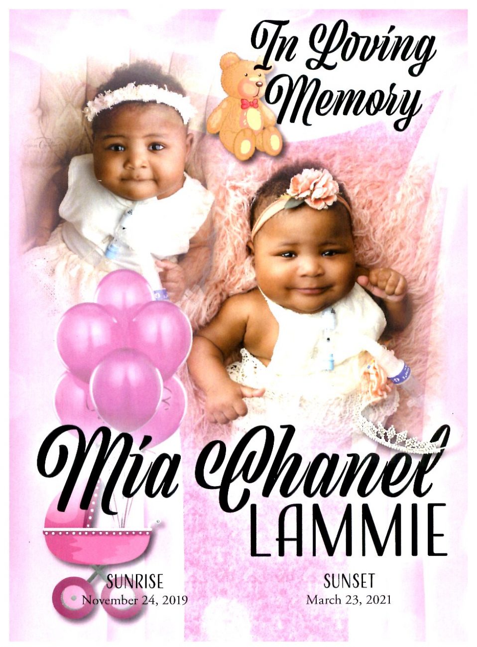 Little Miss Mia Lammie – Mitchell’s Funeral Home