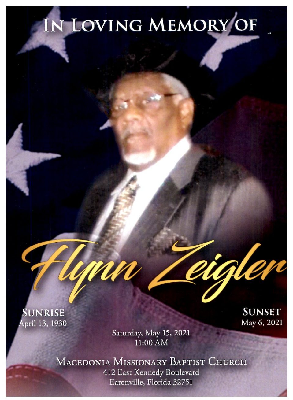 Mr. Flynn Zeigler – Mitchell's Funeral Home