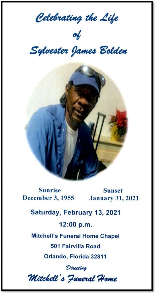 Mr. Sylvester Bolden – Mitchell's Funeral Home