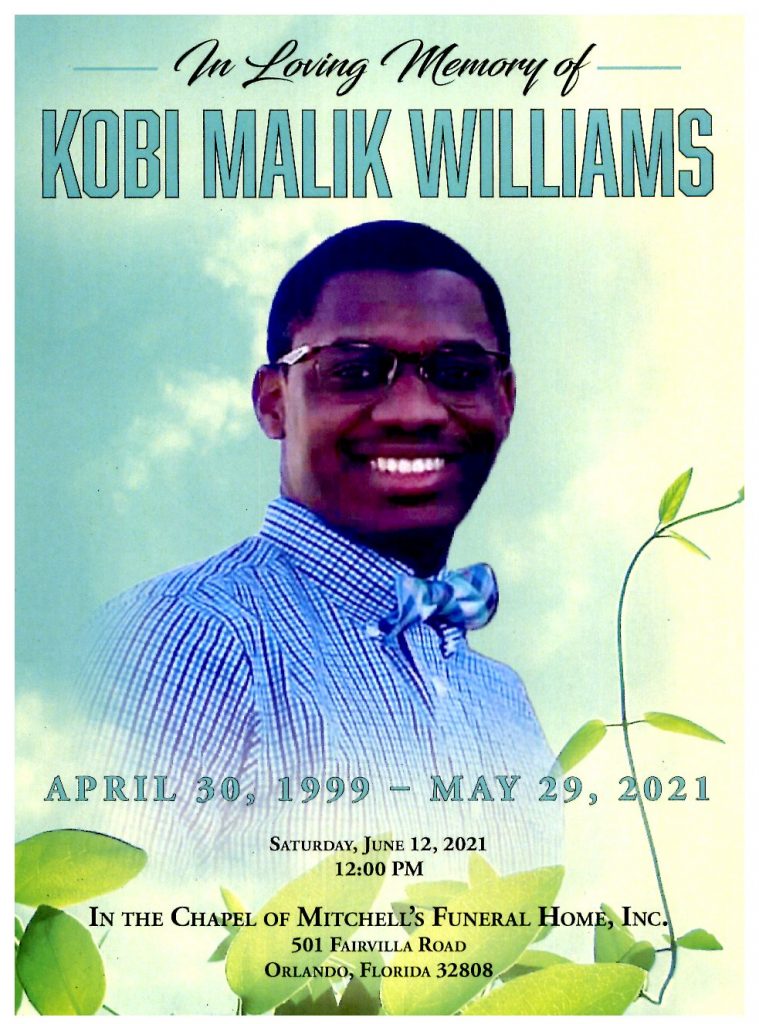Mr.Kobi Malik Williams – Mitchell's Funeral Home