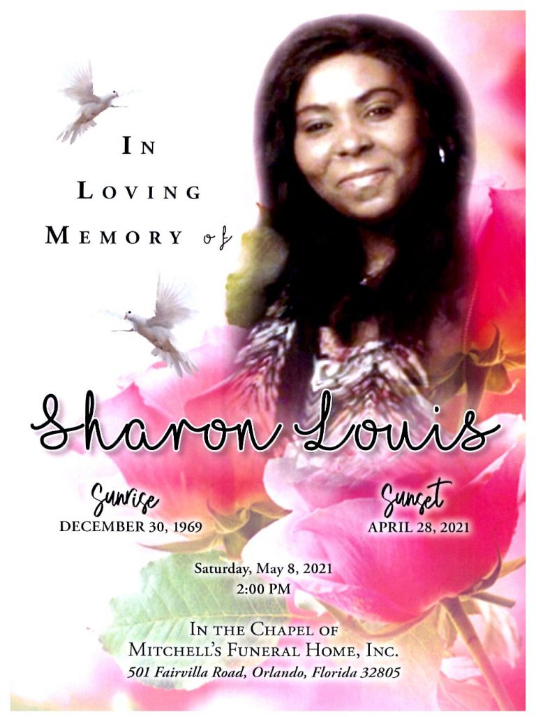 Mrs.Sharon Louis – Mitchell's Funeral Home