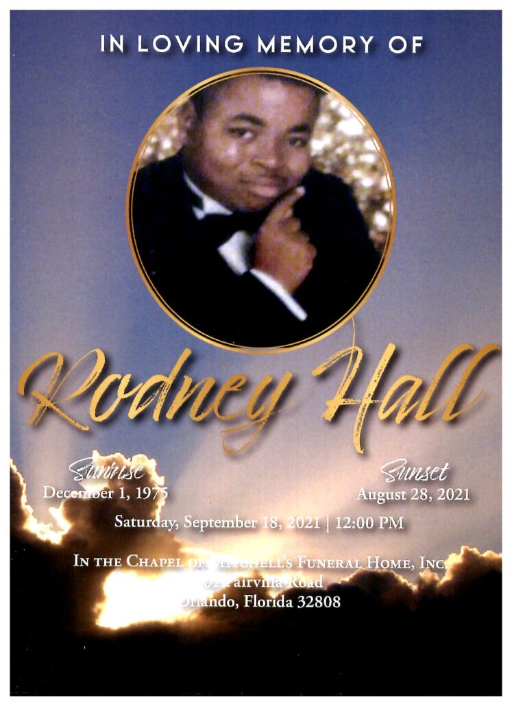 Rodney Hall – Mitchell's Funeral Home