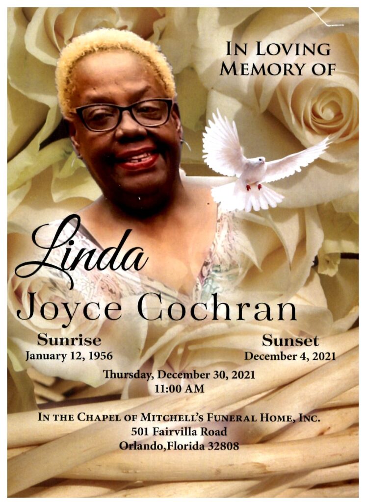 Linda Joyce Cochran – Mitchell's Funeral Home