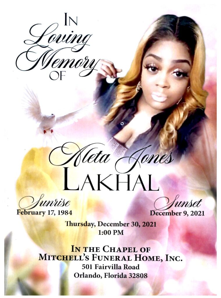 Aleta Lakhal – Mitchell’s Funeral Home