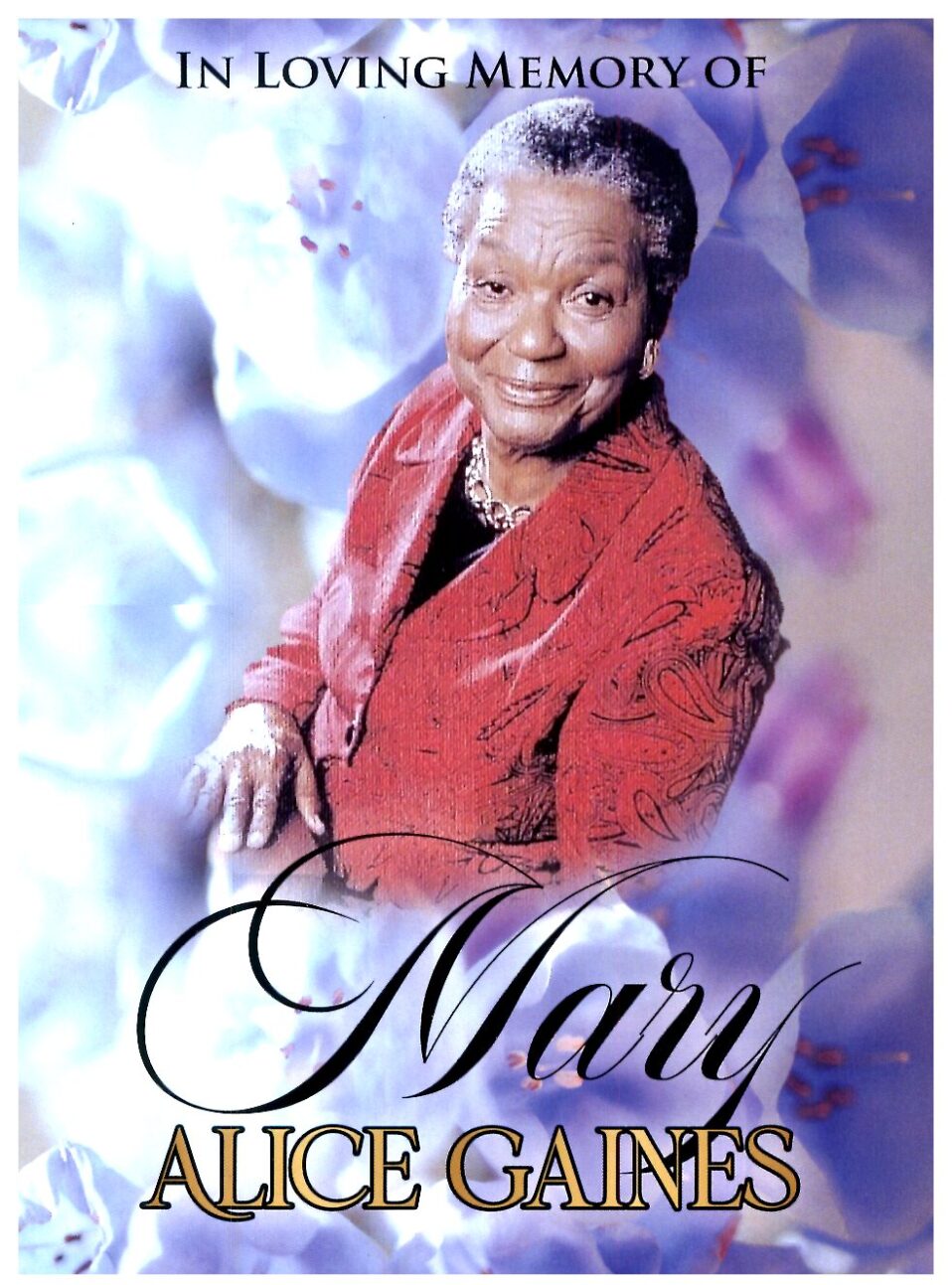 Mary Alice Gaines – Mitchell's Funeral Home