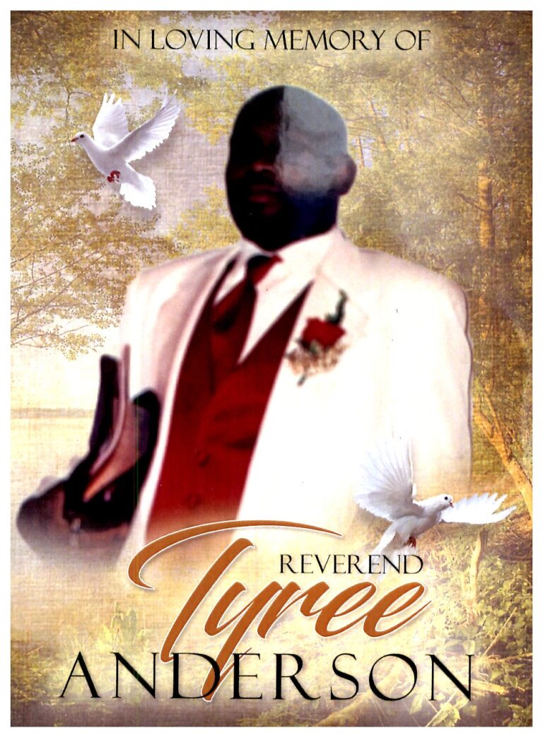 Reverend Tyree Anderson – Mitchell's Funeral Home