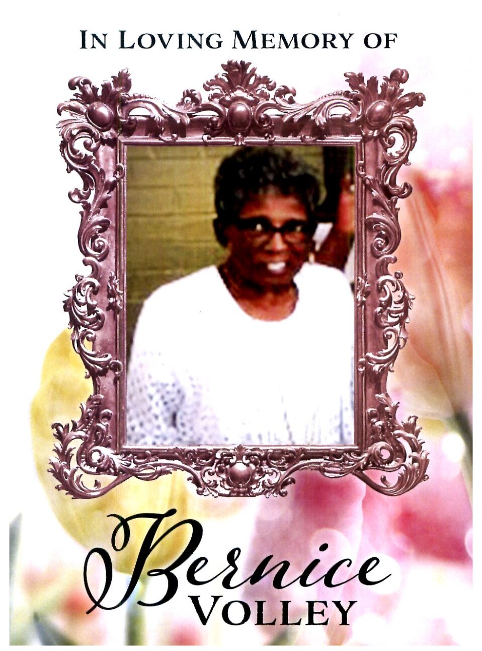 Bernice Volley – Mitchell’s Funeral Home